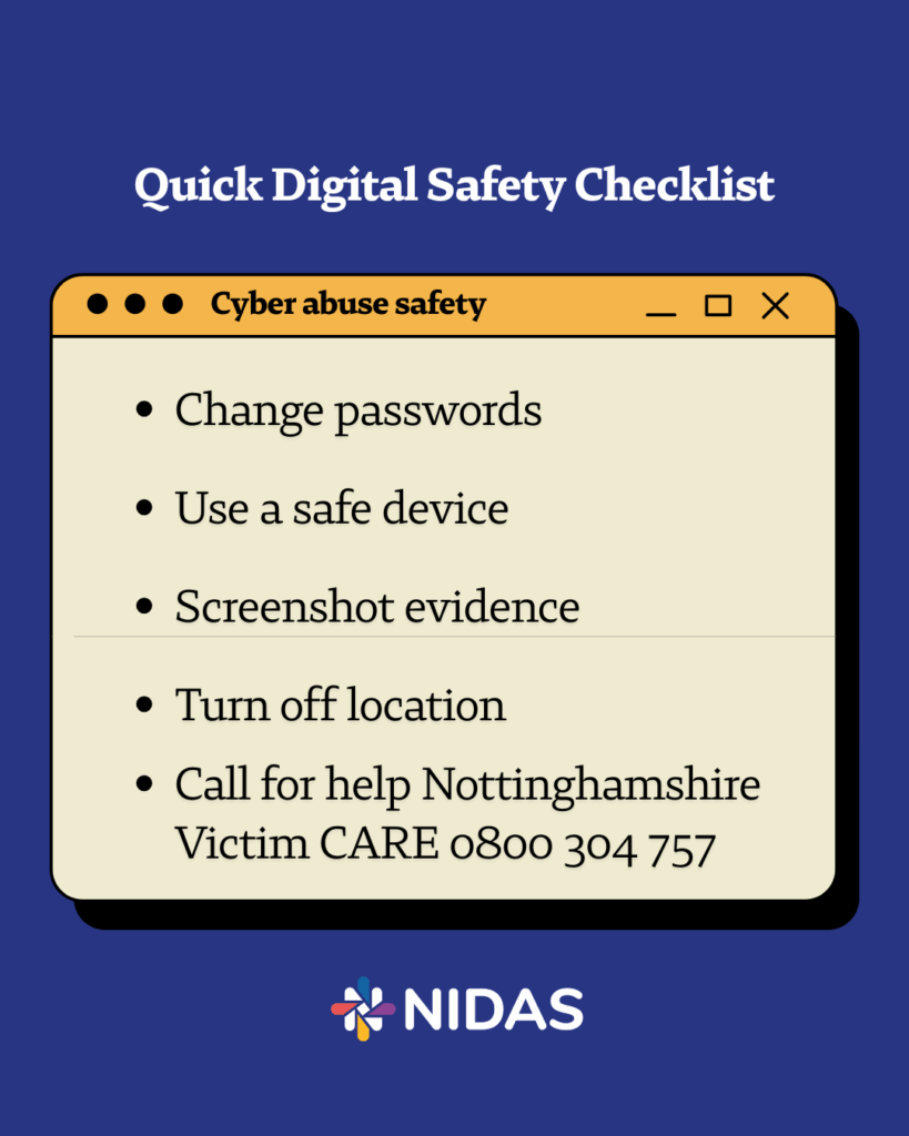 Digital Abuse Guide - NIDAS - Nottinghamshire Independent Domestic ...
